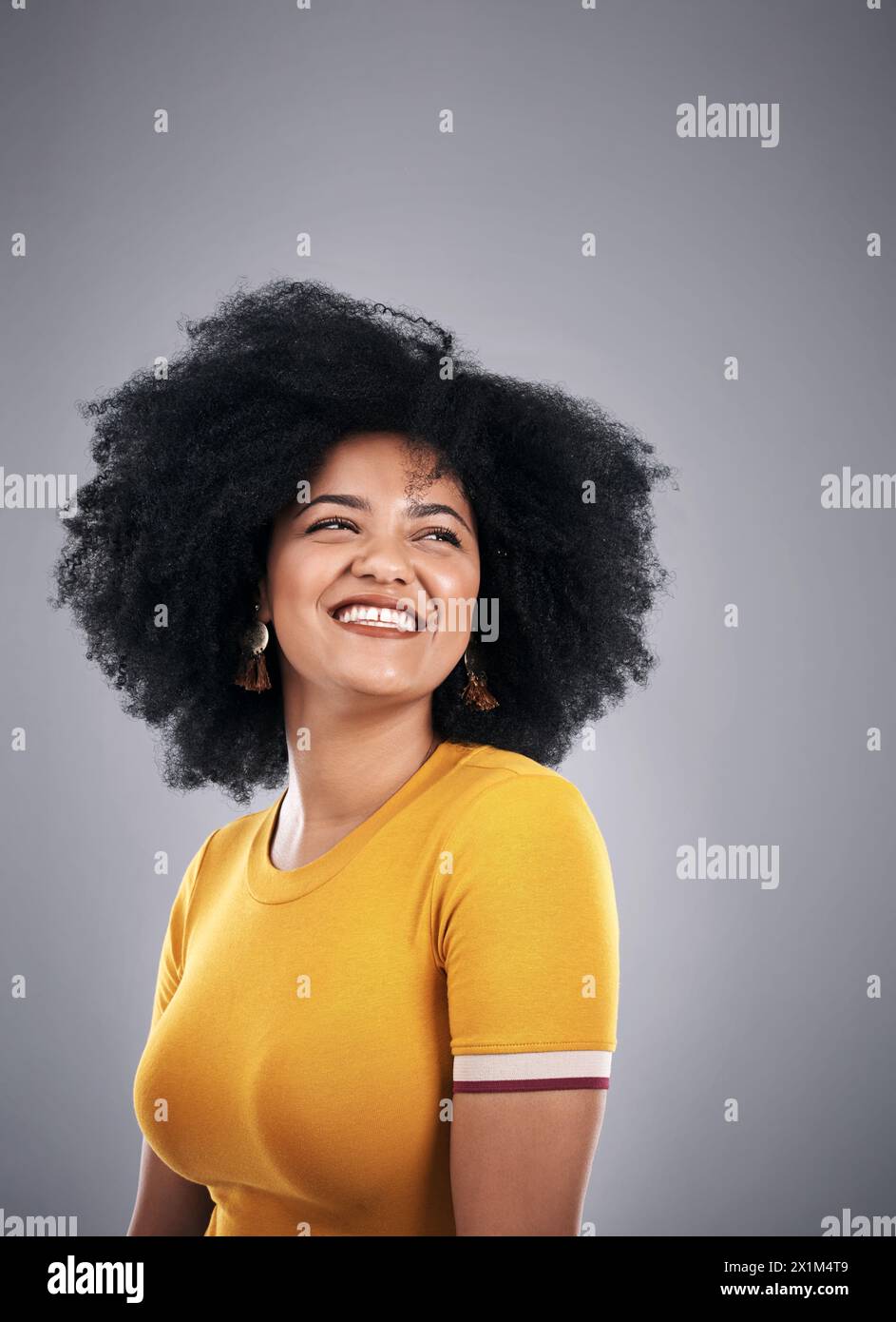 Thinking, woman and ideas with choice, thoughts and problem solving on ...