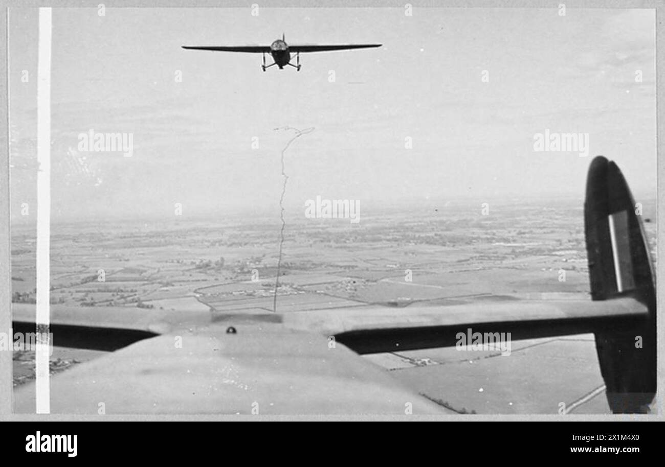 The Airspeed Horsa glider, used for troop and freight transport, is ...