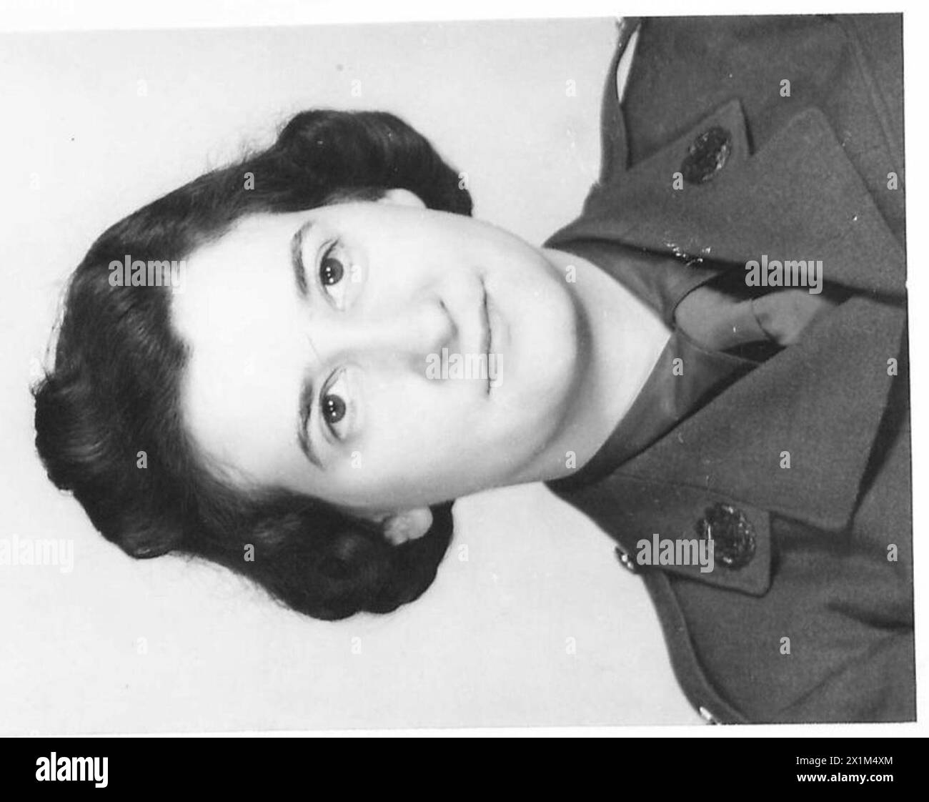 Portraits of Company Assistant Pat Langton of the Auxiliary Territorial ...