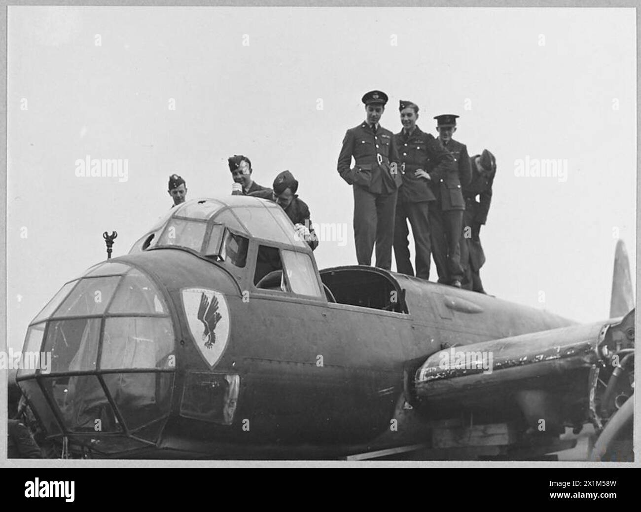 SPITFIRE PILOTS VISIT SHOT DOWN JUNKERS - The pilots lined up on the ...