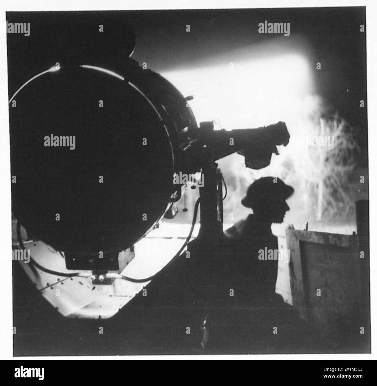 EIGHTH ARMY : SEARCHLIGHTS CREATE ARTIFICIAL MOONLIGHT - The ...