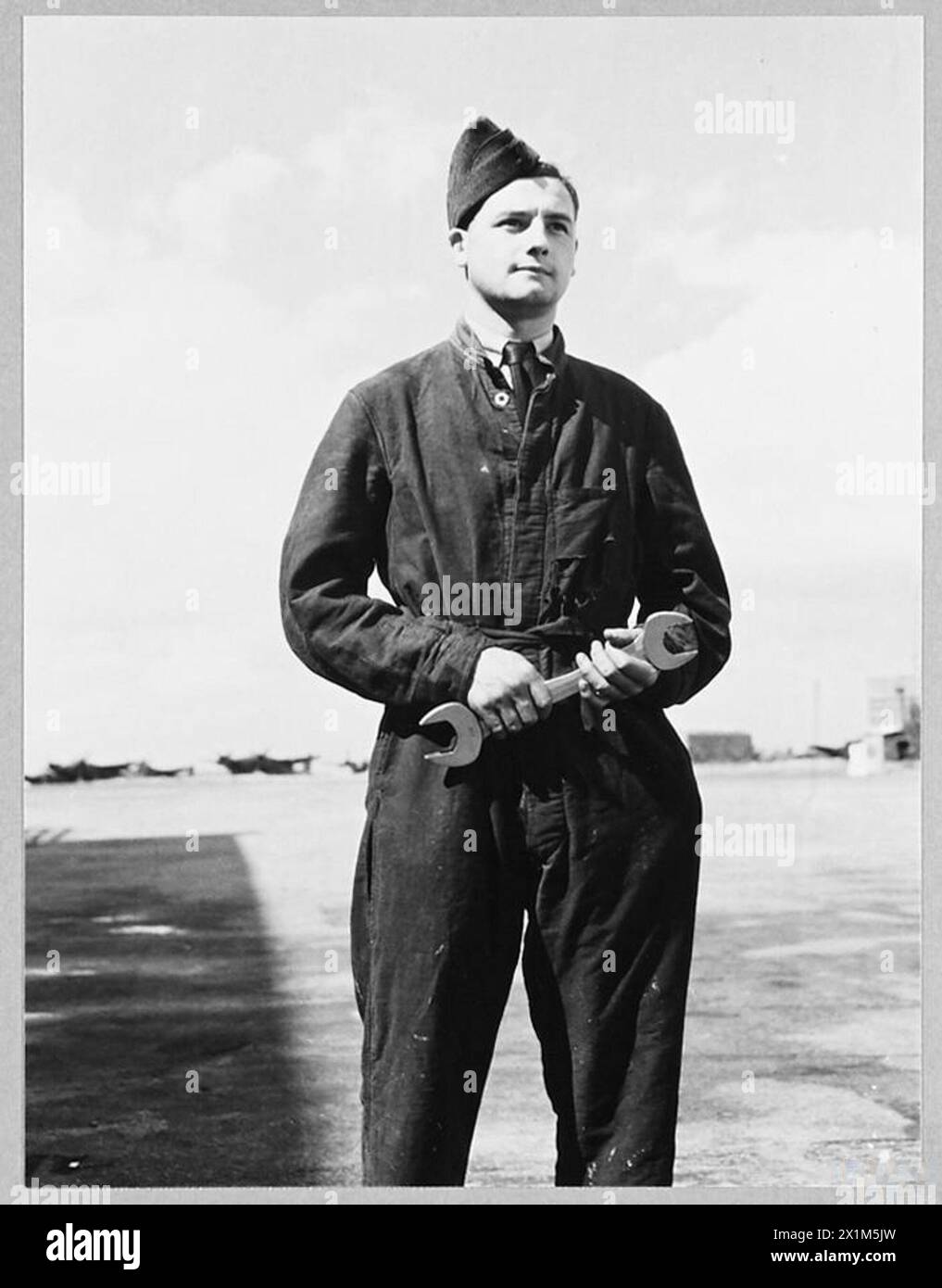 THE R.A.F. STATION, UXBRIDGE - Picture issued 1945 shows - A member of ...