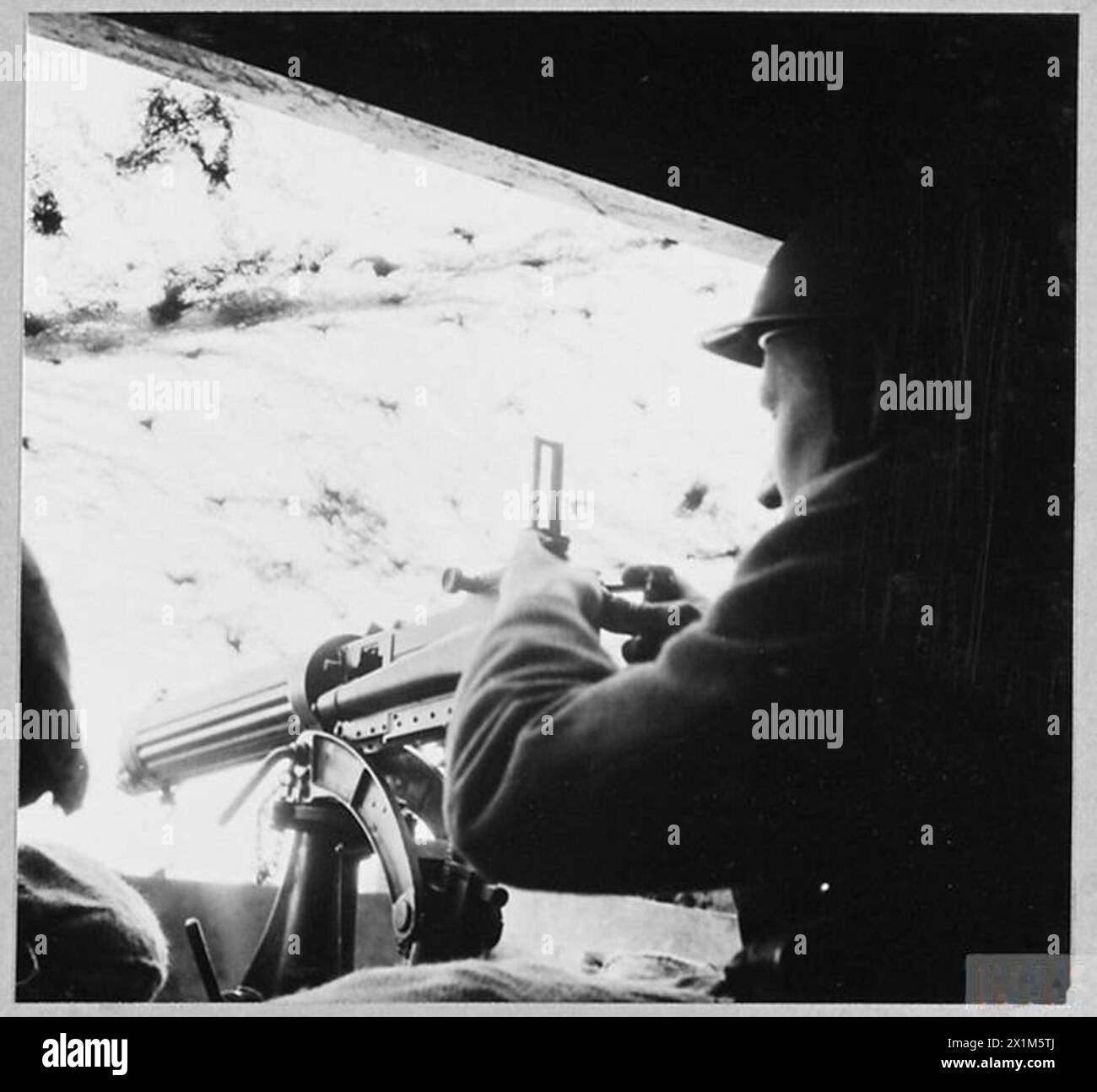 A MACHINE GUN POST AND BARBED WIRE ENTANGLEMENTS ON THE OUTSKIRTS OF AN ...