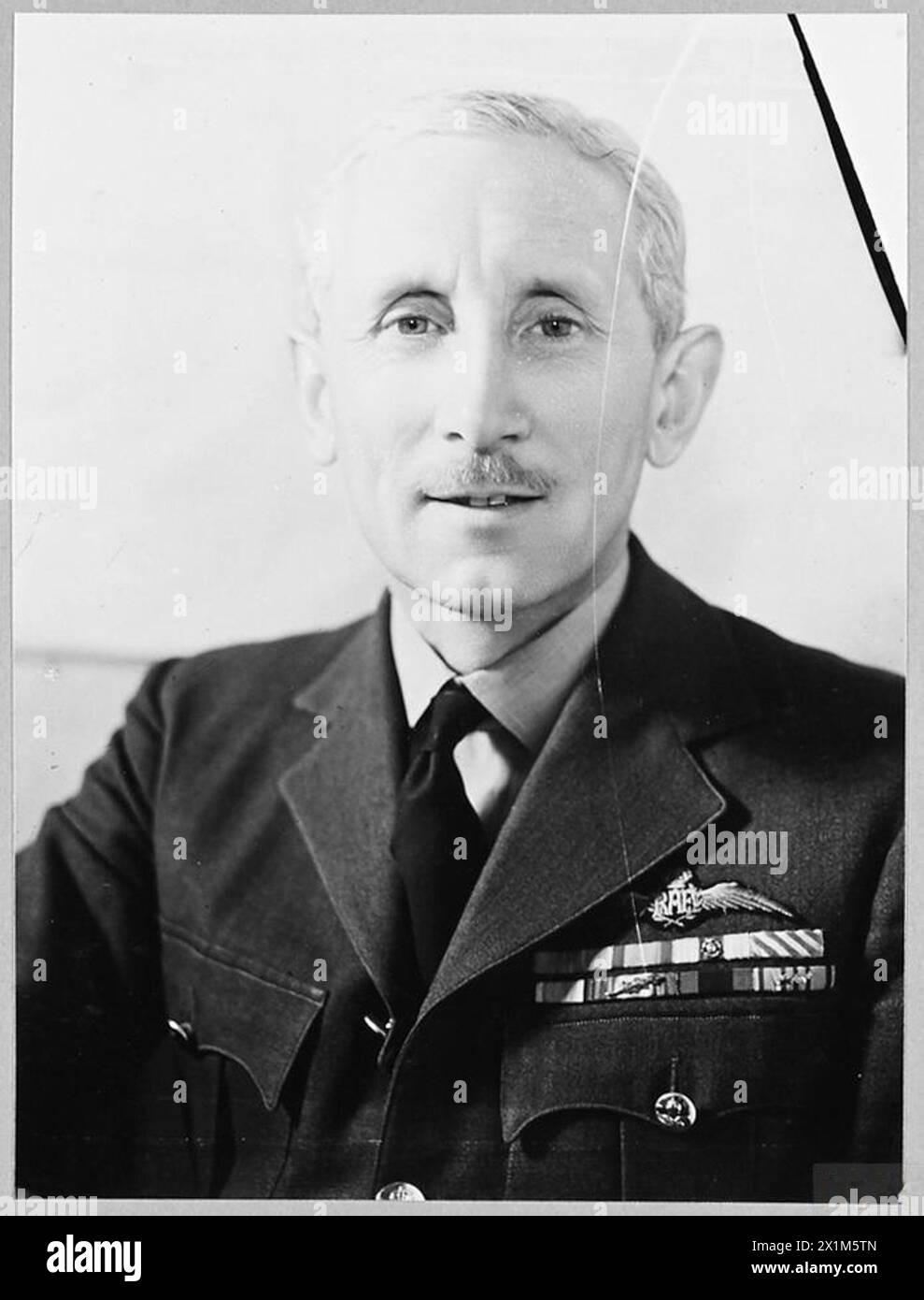 Portrait of Air Commodore P.F. Fullard, CBE, DSO, MC, AFC, highlighting ...