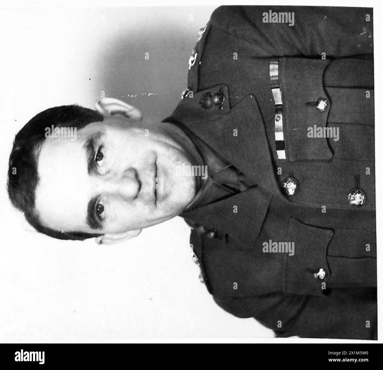 negative, glass - Portrait of Lieut-Colonel McCormack, P.R. Unit, British Army Stock Photo - Alamy