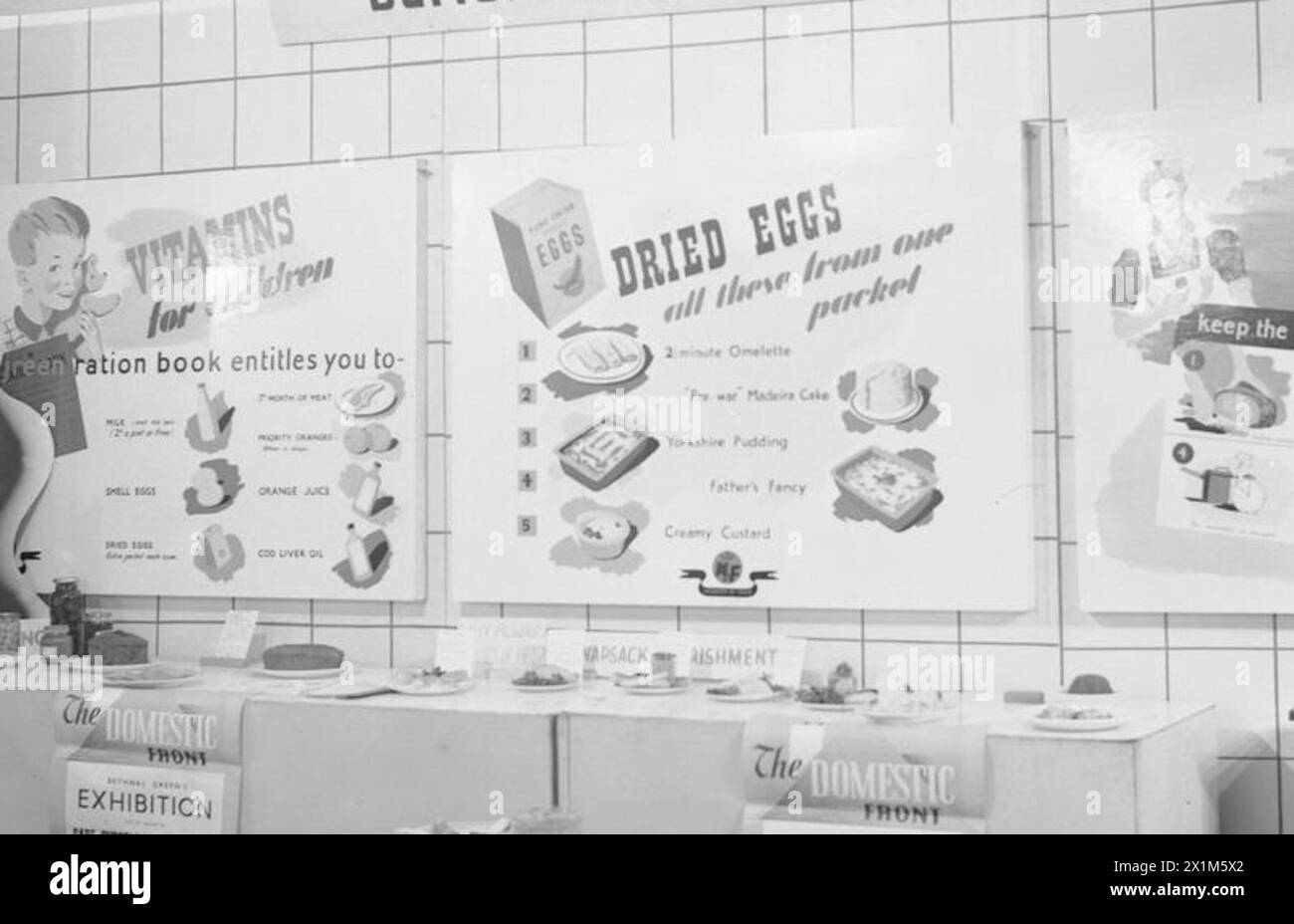 The Ministry of Food display at the 'Domestic Front' exhibition in ...