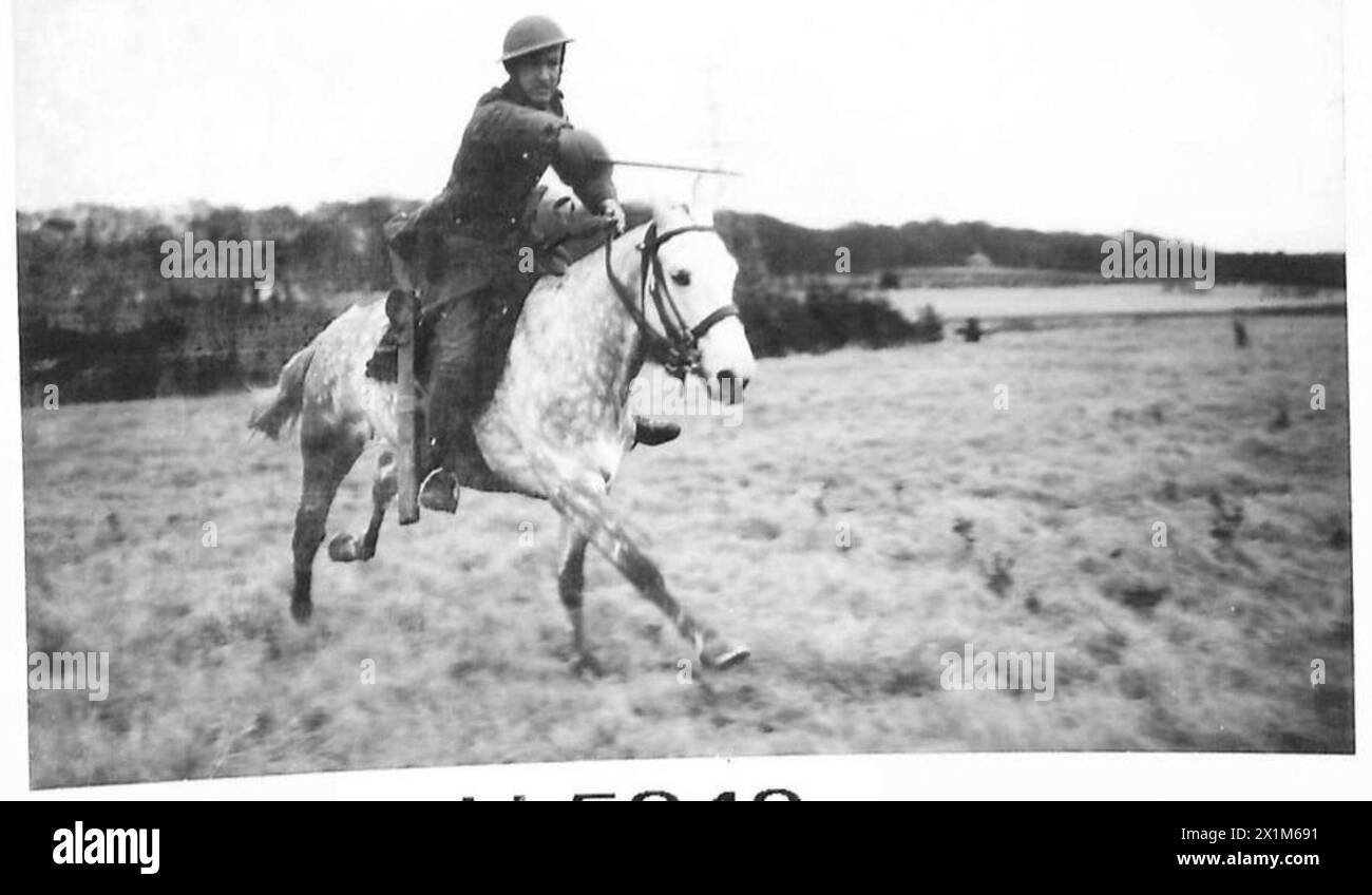 SCOTTISH CAVALRY TRAINING SCHOOL - An instructor demonstrated the ...