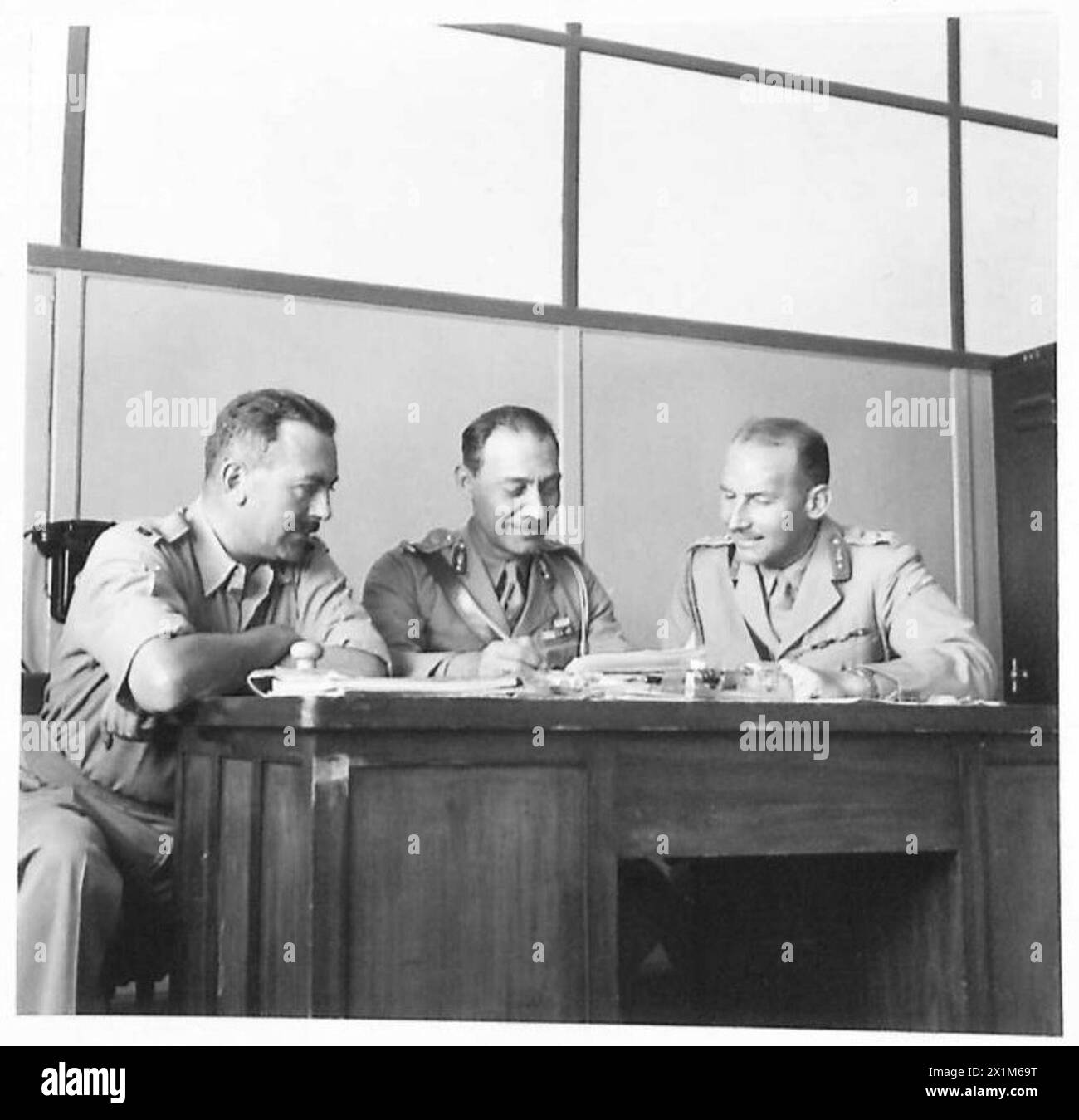 WITH THE GREEK COMMANDER-IN-CHIEF AT HIS MIDDLE EAST HEADQUARTERS ...