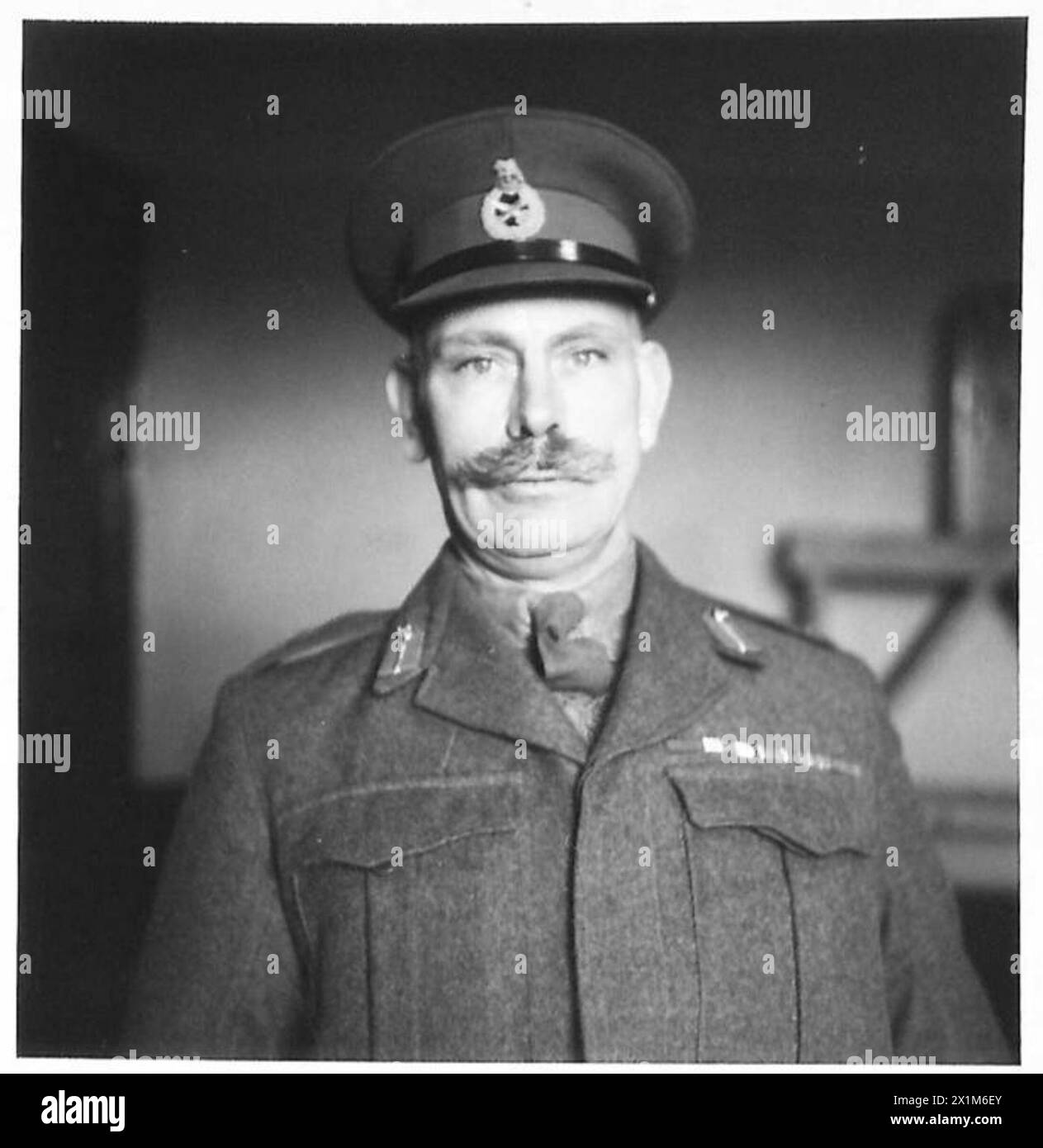 Major General J.K. Edwards, DSO, MC, commands the 45th Division of the ...