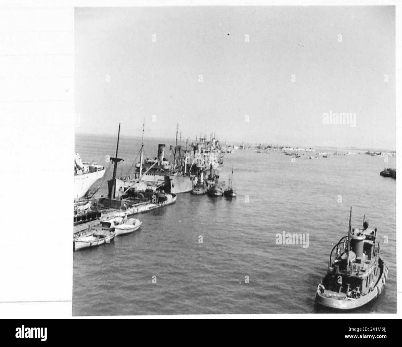PHOTOGRAPHS OF PREFABRICATED PORT, ETC. - Blockships forming part of ...