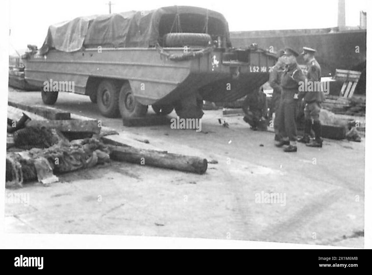 Motor Boat Companies of the British Army maintain and service 'Ducks ...