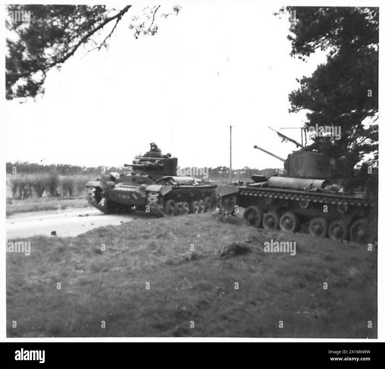 LARGE SCALE INVASION EXERCISES - Valentine tanks Mark III in action ...