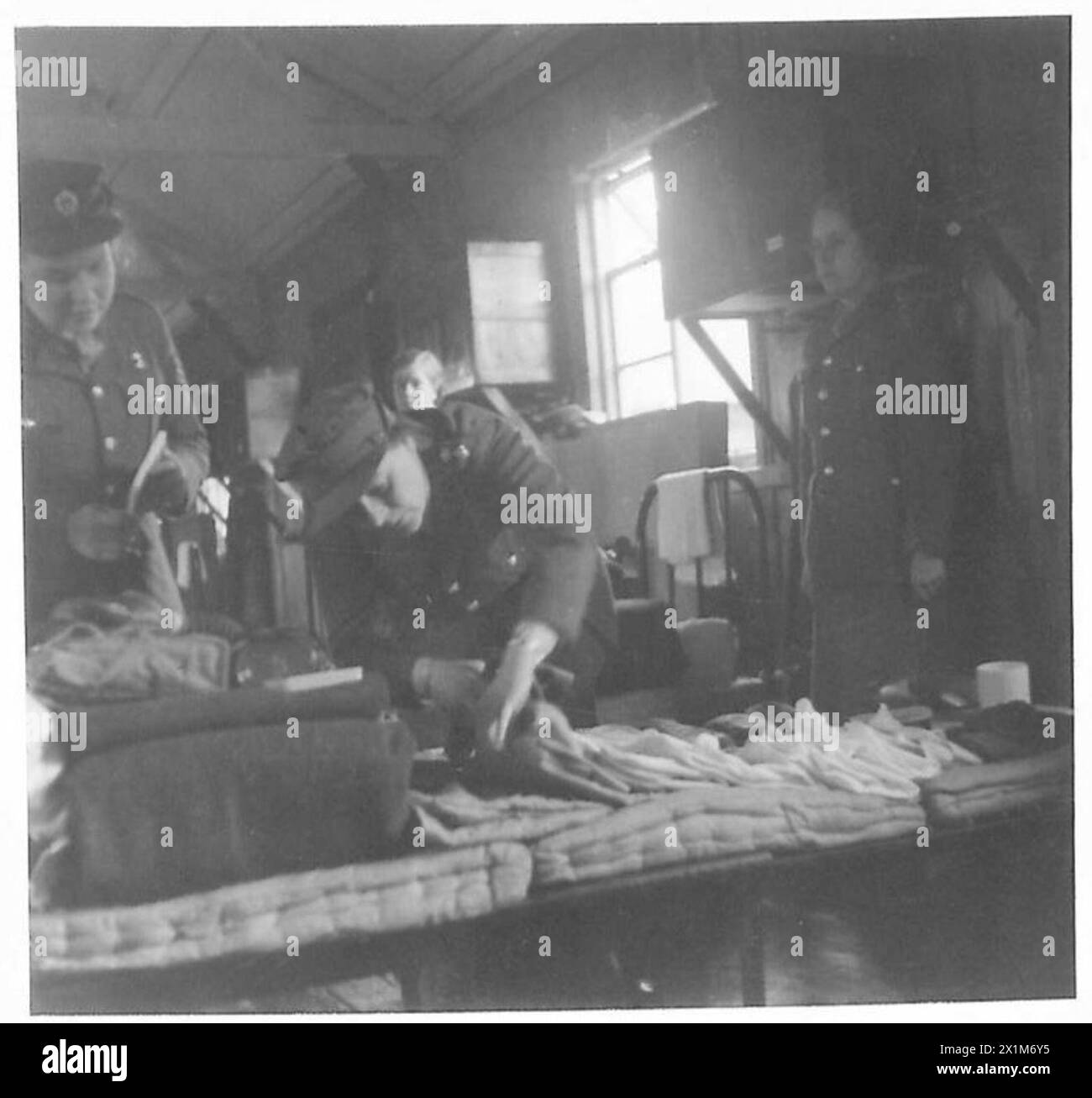 Military equipment inspections Black and White Stock Photos & Images ...