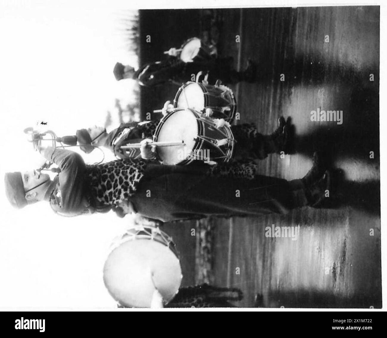 EAST YORKS IN TRAINING - One of the buglers, British Army Stock Photo ...