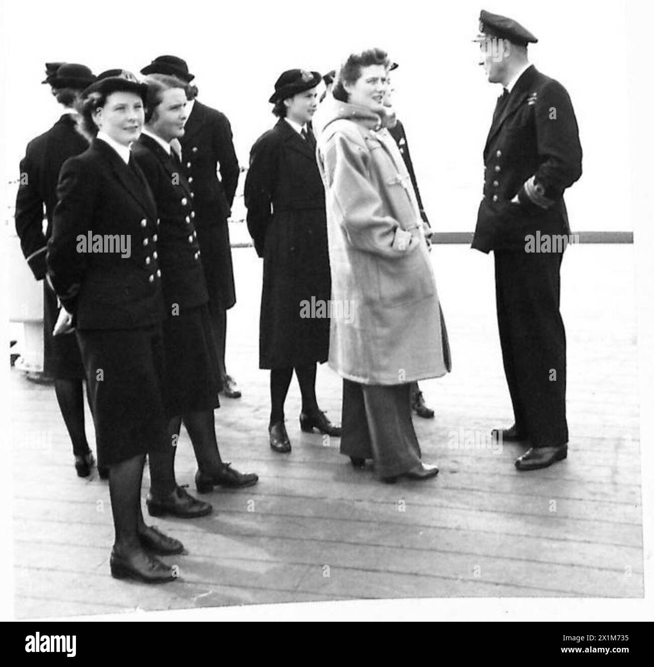 Subaltern Mary Churchill, Commander, and Wren officers who served as ...