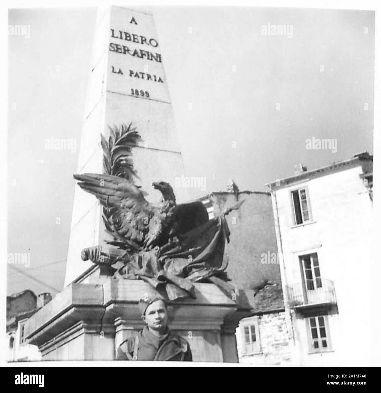 Polish sentry of the 3rd Carpathian Rifles Division, 2nd Polish Corps ...