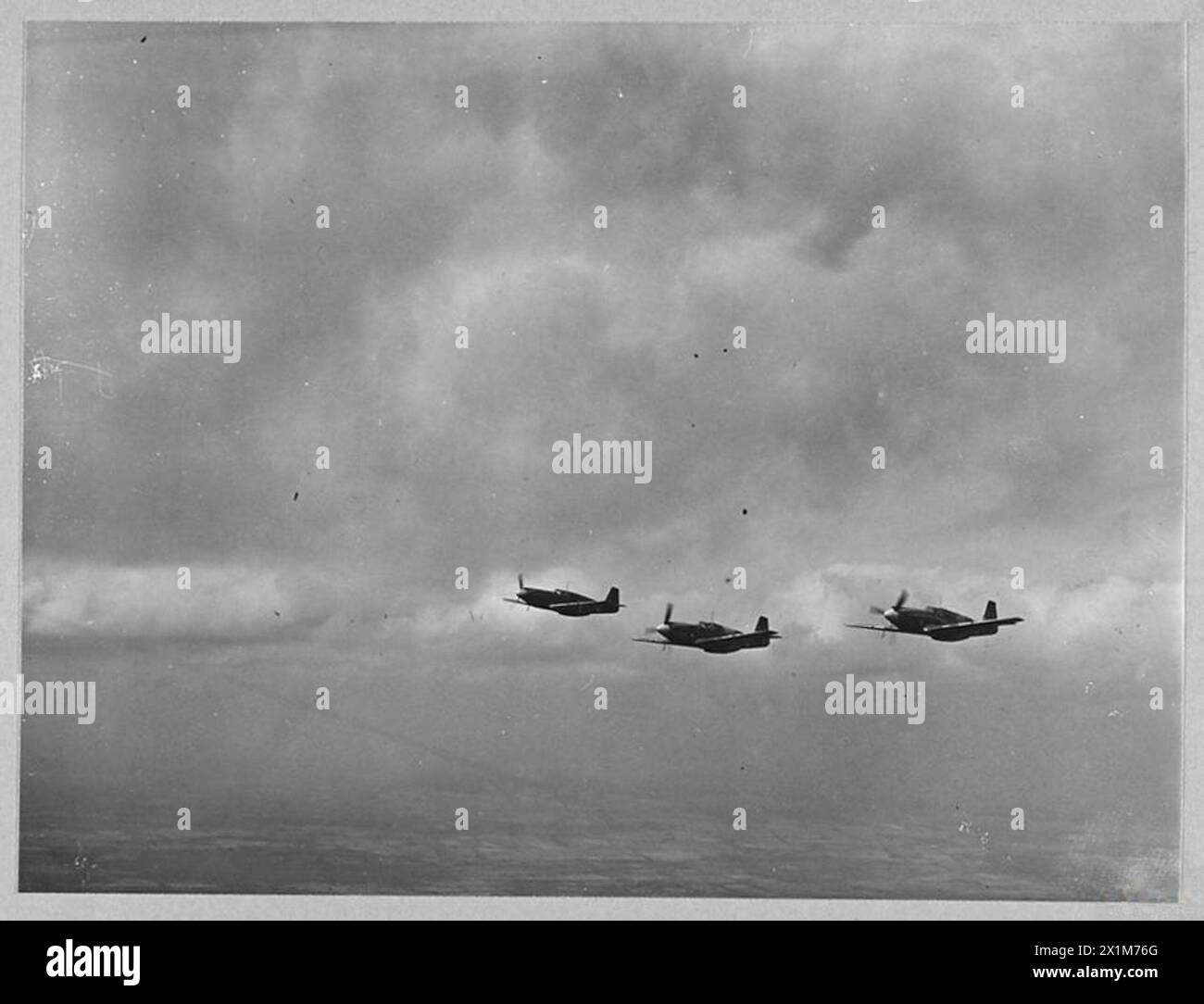 Formation of Mustang P-51s of No. 309 'Land of Czerwień' Polish Fighter ...