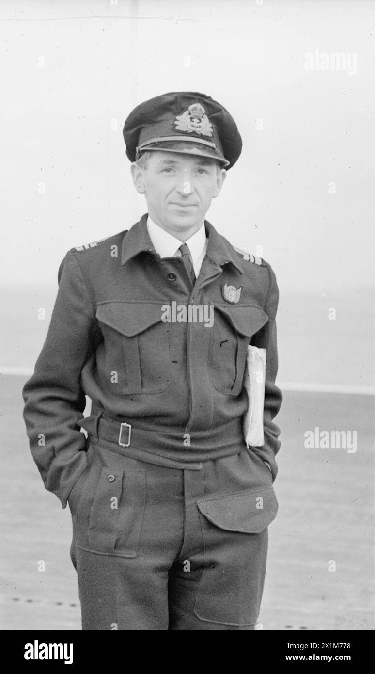 LIEUT COMMANDER OBSERVER OF THE FLEET AIR ARM DESCRIBES SUPERMARINE SPITFIRE RACE TO MAKE ONE ...