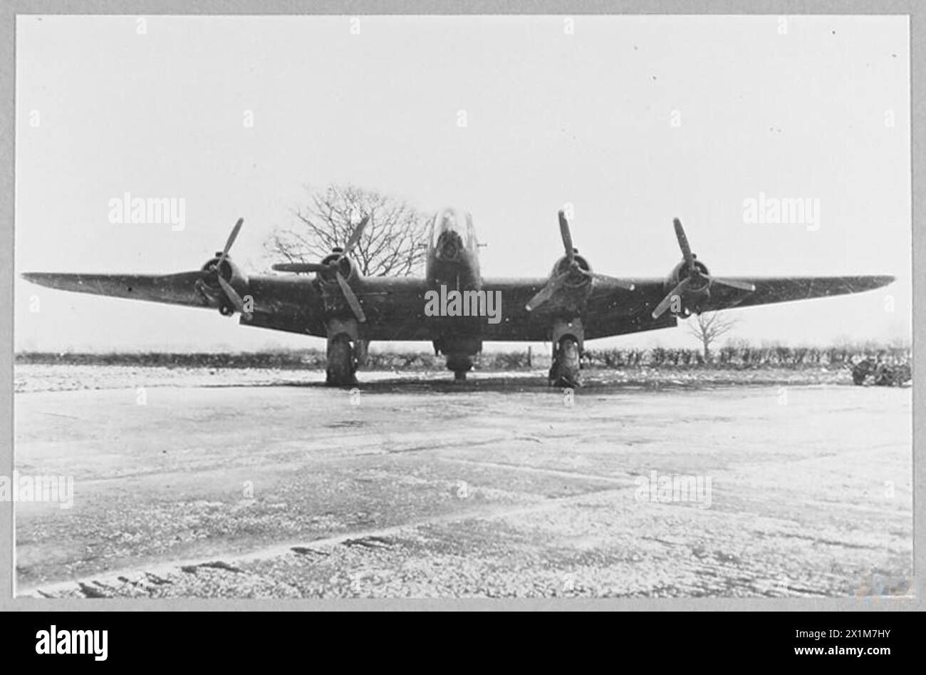 HALIFAX MK.III OF FRENCH BOMBER SQUADRON - Picture (issued 1945) shows ...