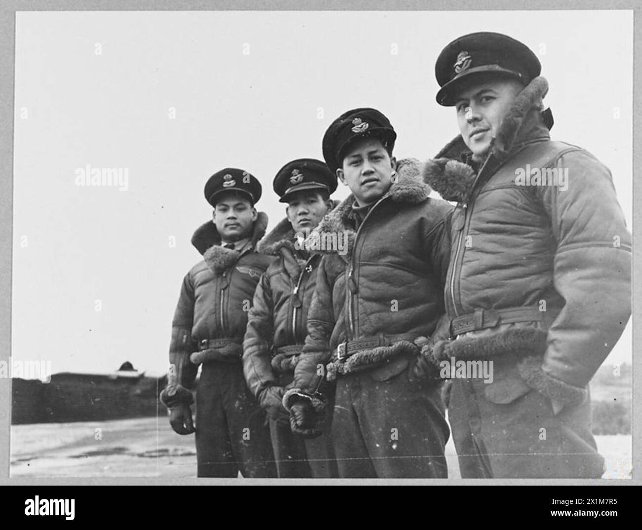 FOUR BURMESE JOIN THE R.A.F. - (Picture issued 1943) Four young Burmese airmen are serving in ...
