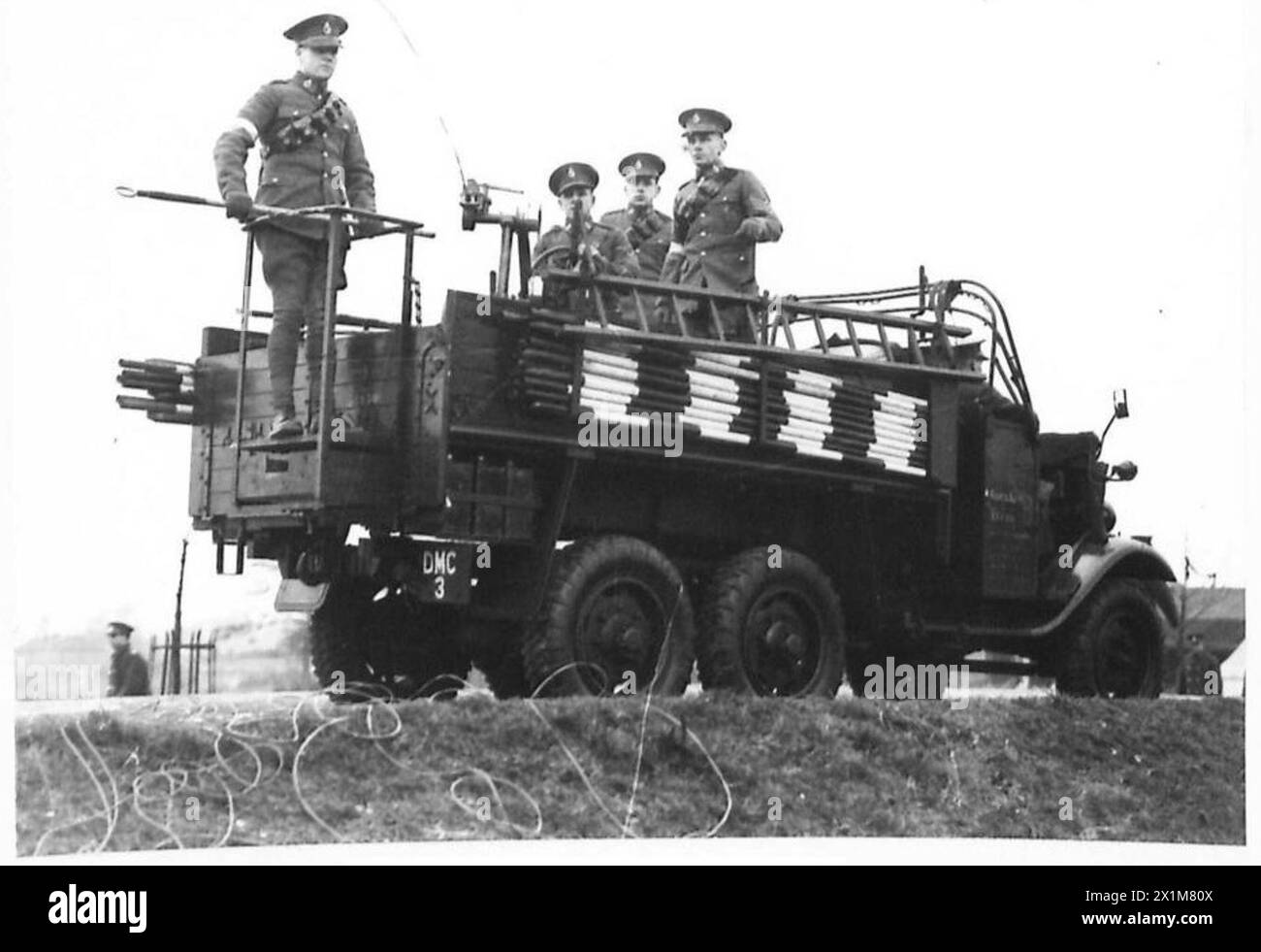 ROYAL CORPS OF SIGNALS - A mechanical cable layer , British Army Stock ...