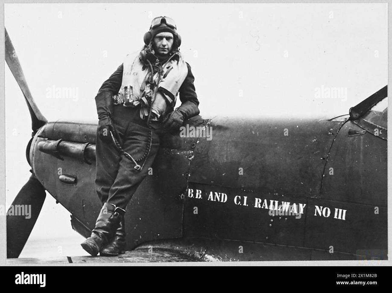 NAMED AIRCRAFT WITH A FIGHTER SQUADRON - Sergeant F.A. Duff of South ...