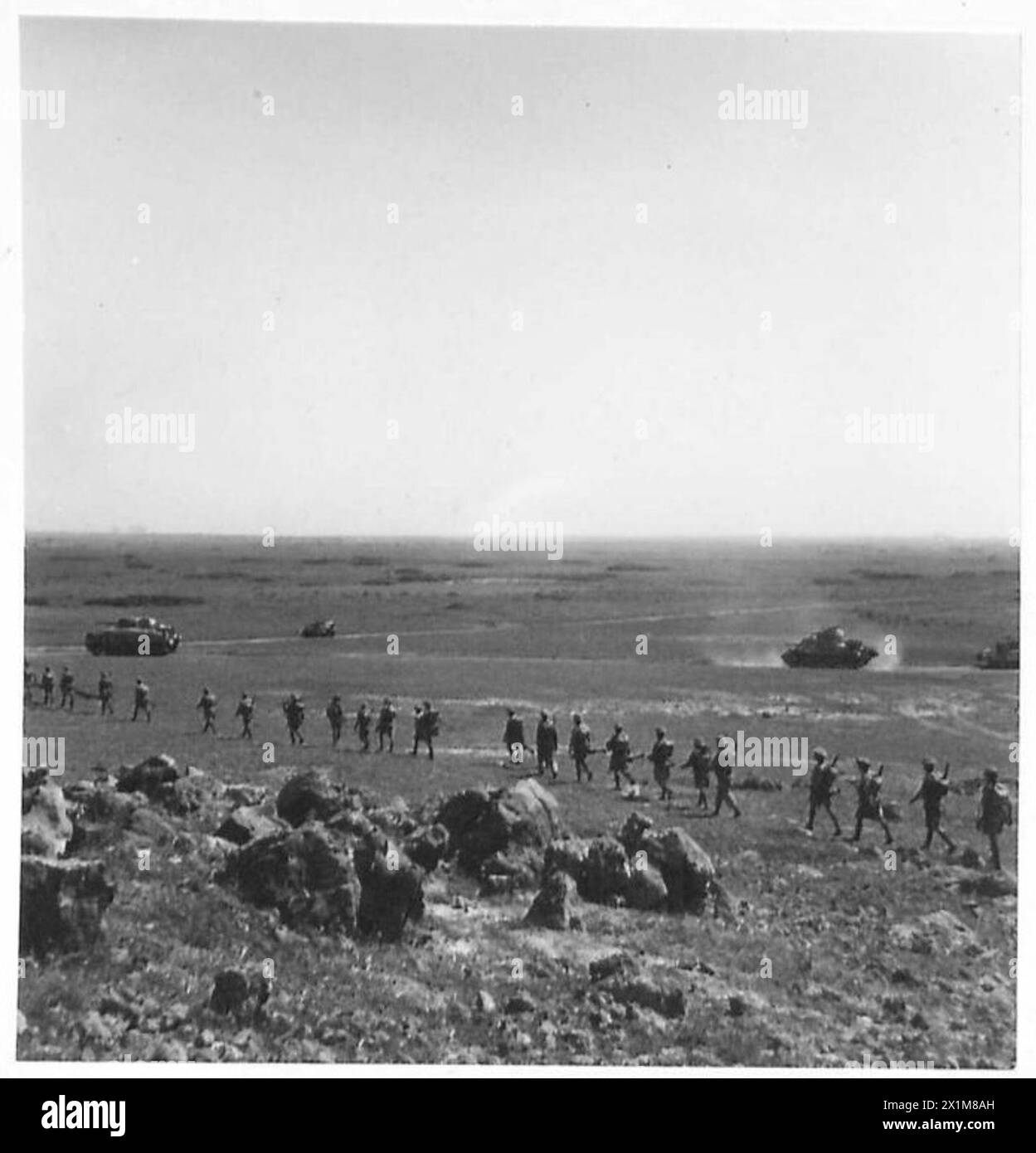 BATTLE OF THE GABES GAP - Infantry and tanks enter the Gap after the ...