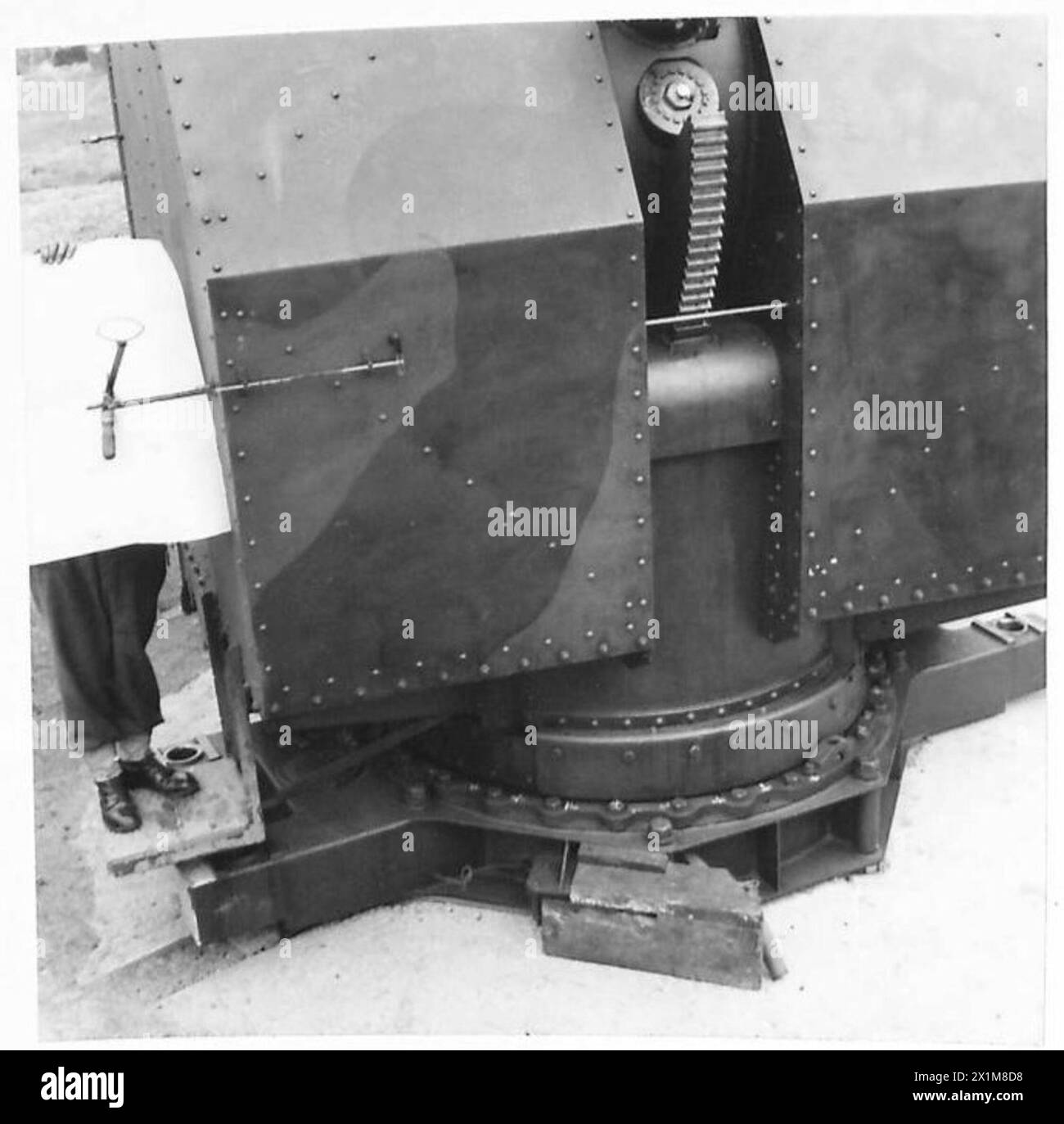 Direct vision sights are used for aiming 4.5-inch anti-aircraft guns ...