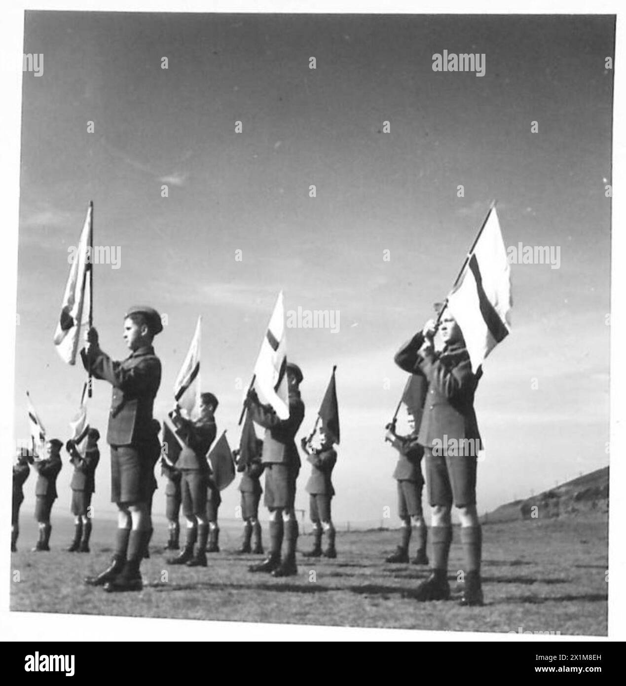Boys at the Duke of York's Royal Military School receive signaling ...