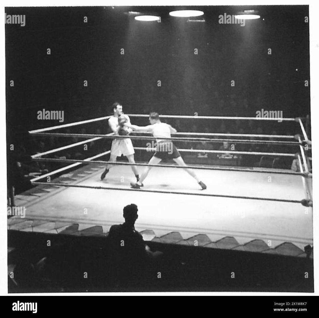 During army boxing championships Black and White Stock Photos & Images ...