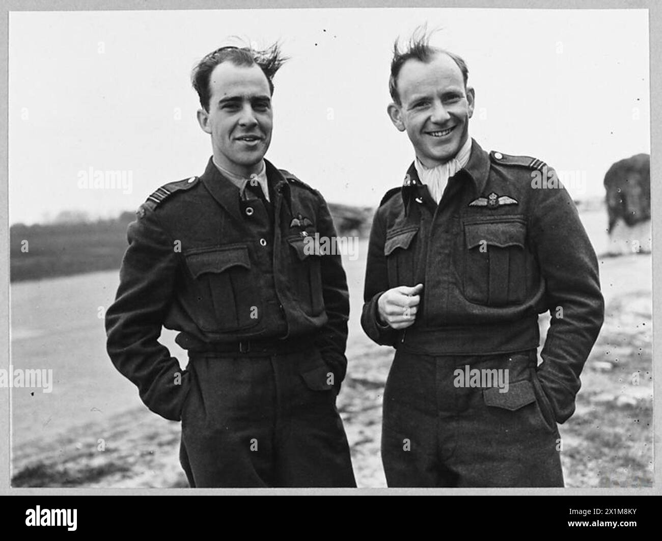 Squadron Leader L.S. Ford, DFC & Bar, and Flight Lieutenant C.W ...