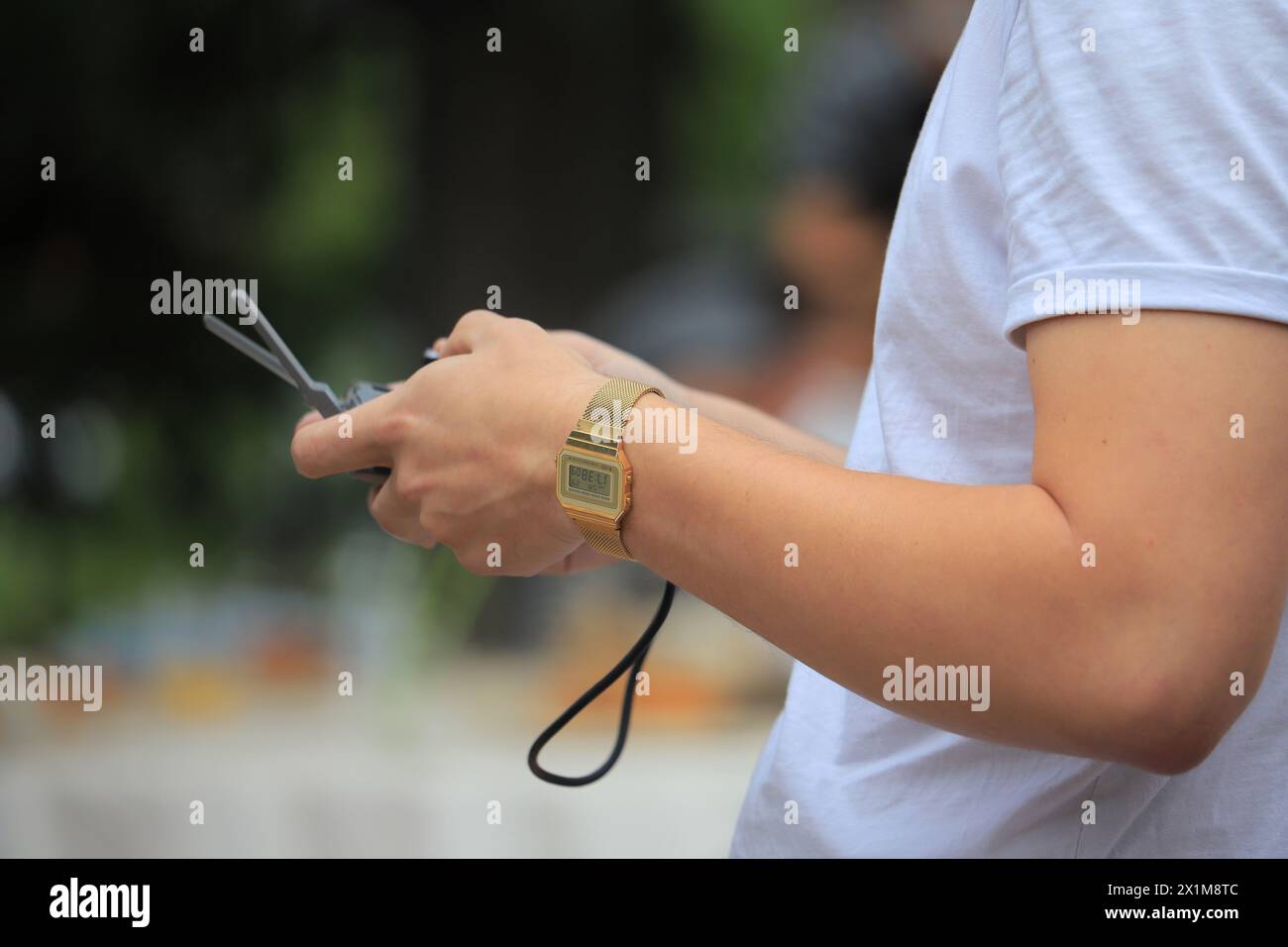 Man controlling communication hi-res stock photography and images - Alamy