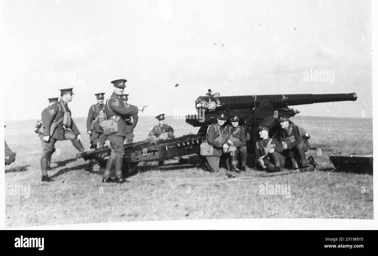 THE R.A. IN TRAINING AT SALISBURY - A 60 pounder gun of the 2nd Medium ...