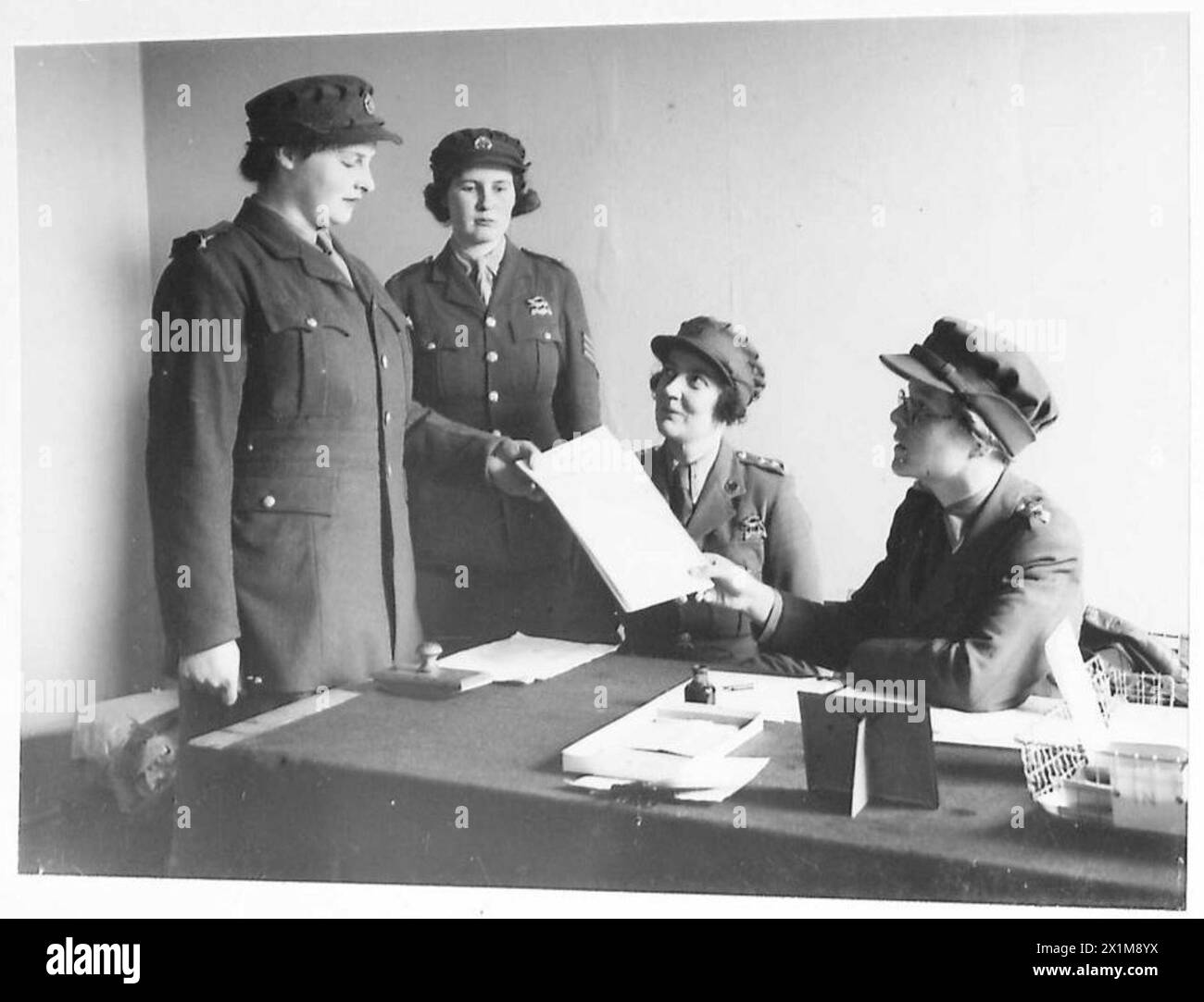AT AN A.T.S. TRAINING CENTRE - Mary Burgess, now a Private in the ATS ...