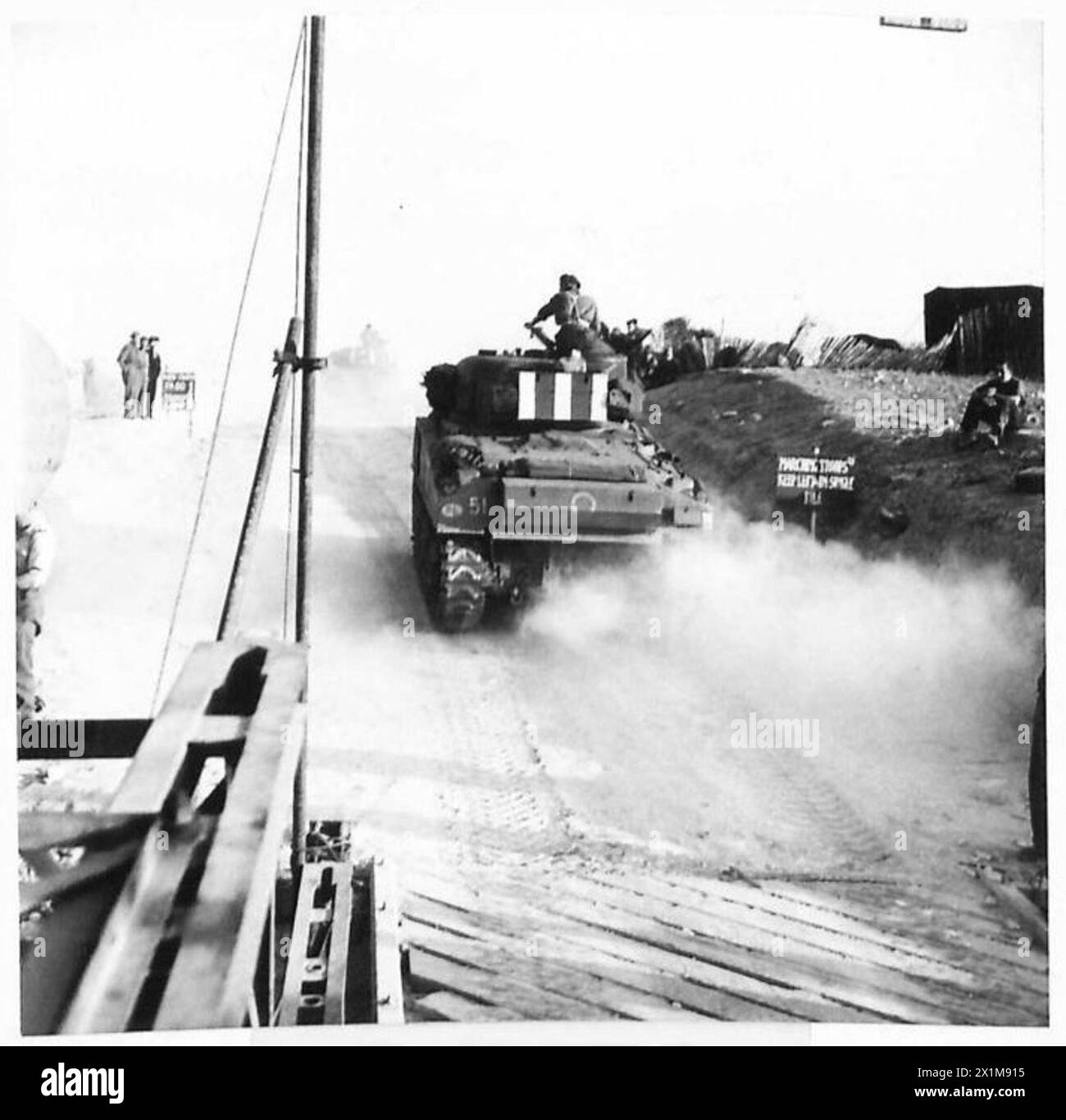 A Sherman tank of C Squadron, 1st Armoured Regiment, 10th Armoured ...