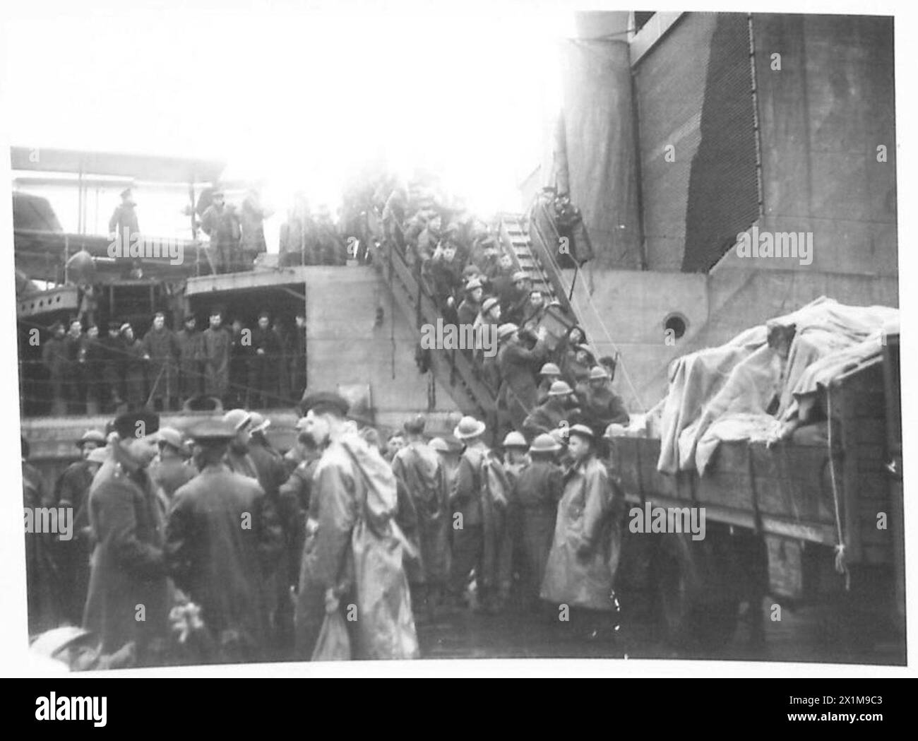 Naval cargo handling battalion Black and White Stock Photos & Images ...