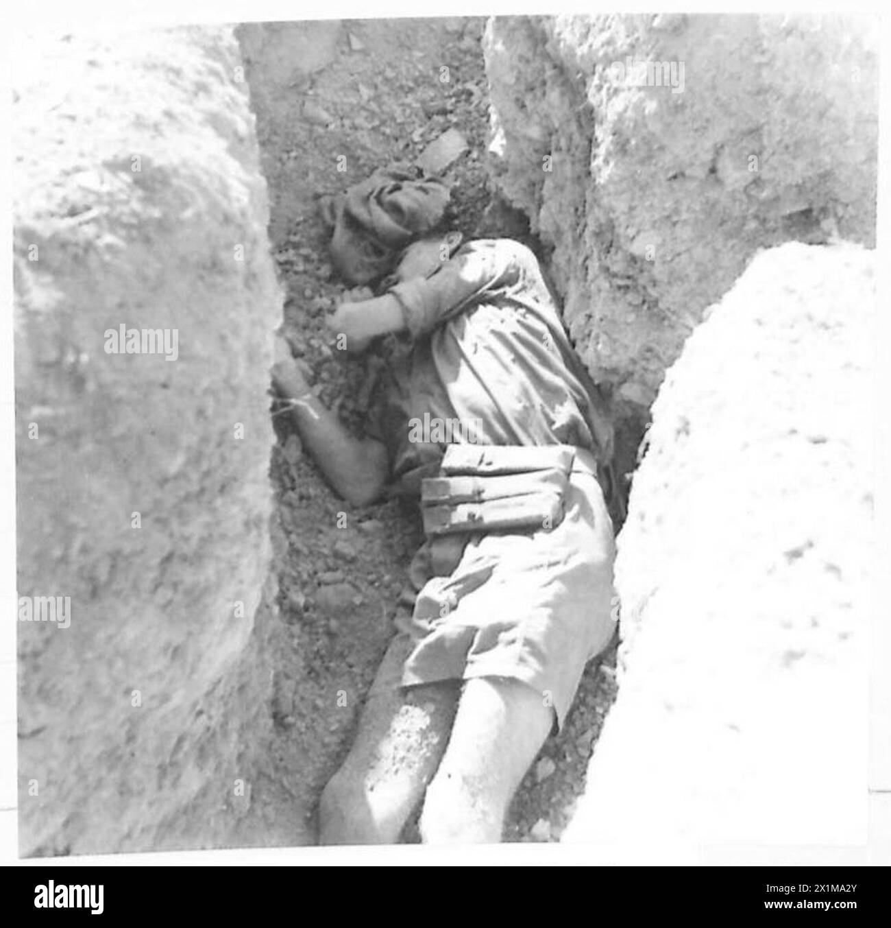 German soldier in a trench Cut Out Stock Images & Pictures - Alamy