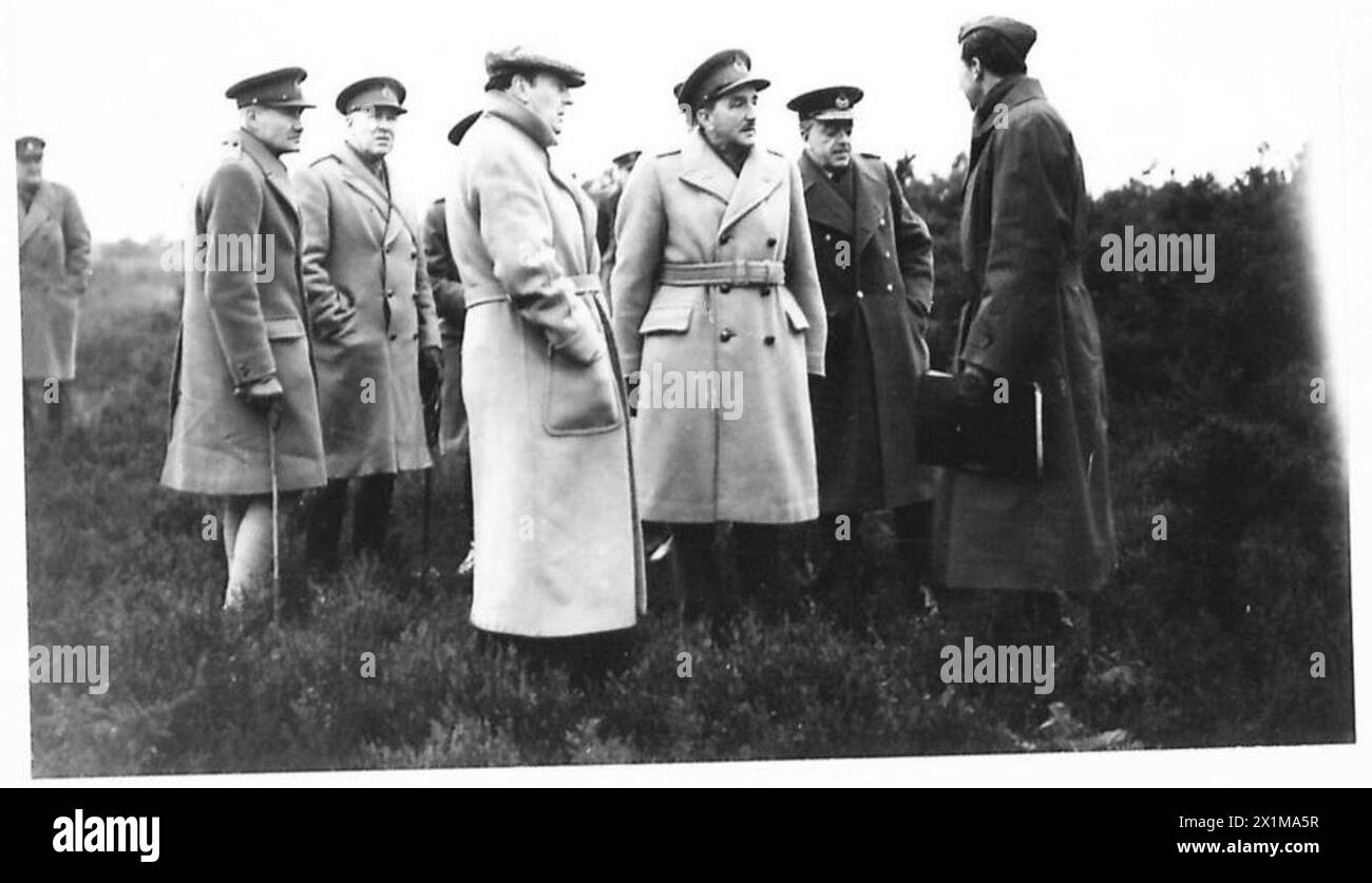 PARACHURCH TROOPS AND GLIDER TOWING - Left to right - Lieut-General Sir ...