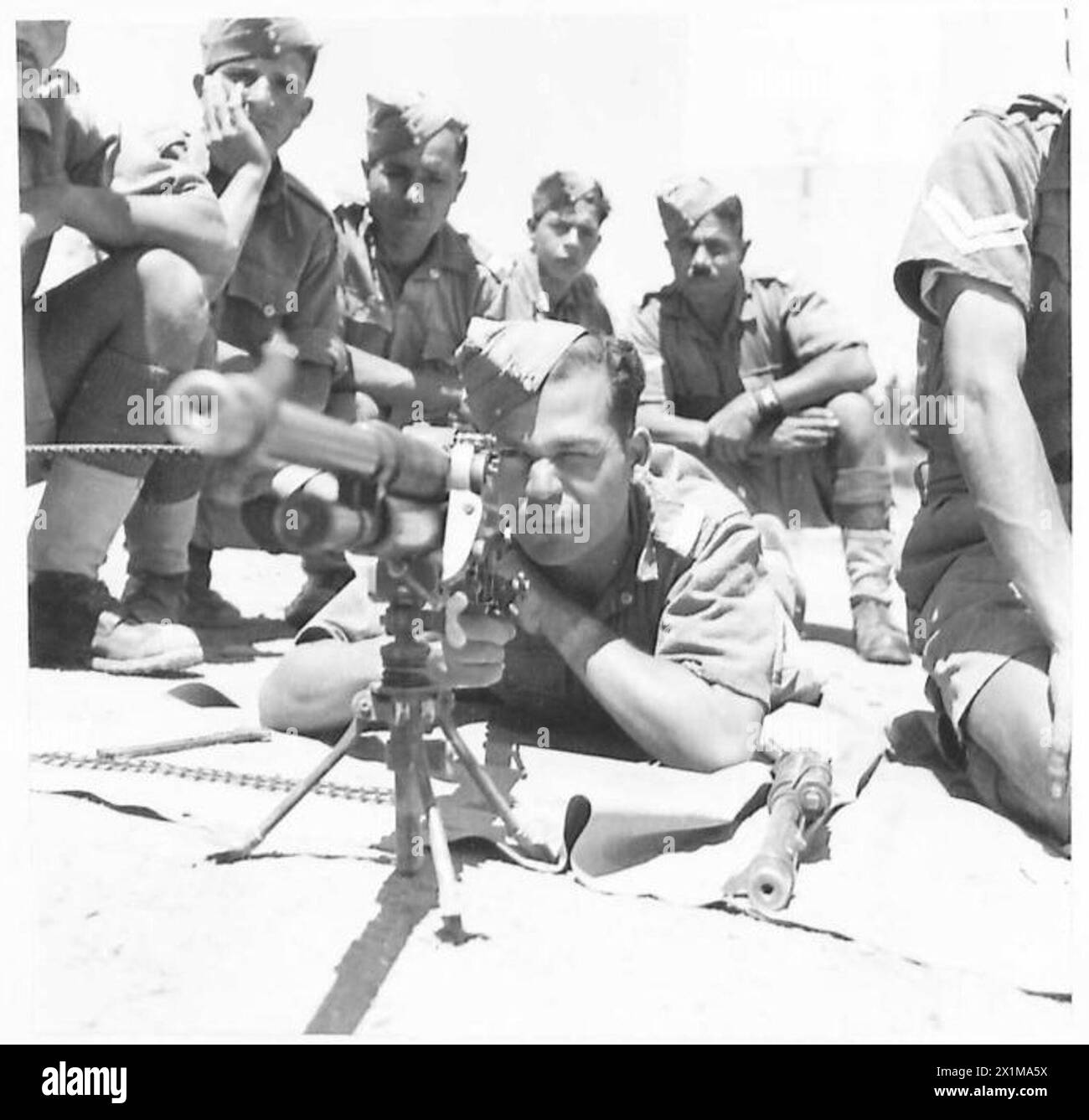 PHOTOGRAPHS TAKEN IN CYPRUS - Men of the Cyprus Regiment receiving ...