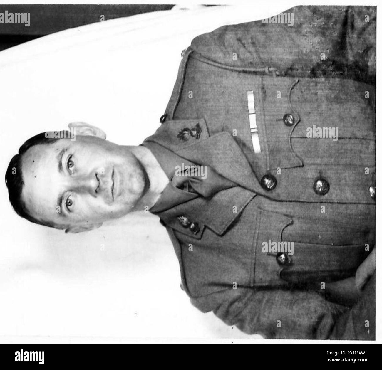 Portrait of Second Lieutenant C.S. Lock, an officer serving in the ...