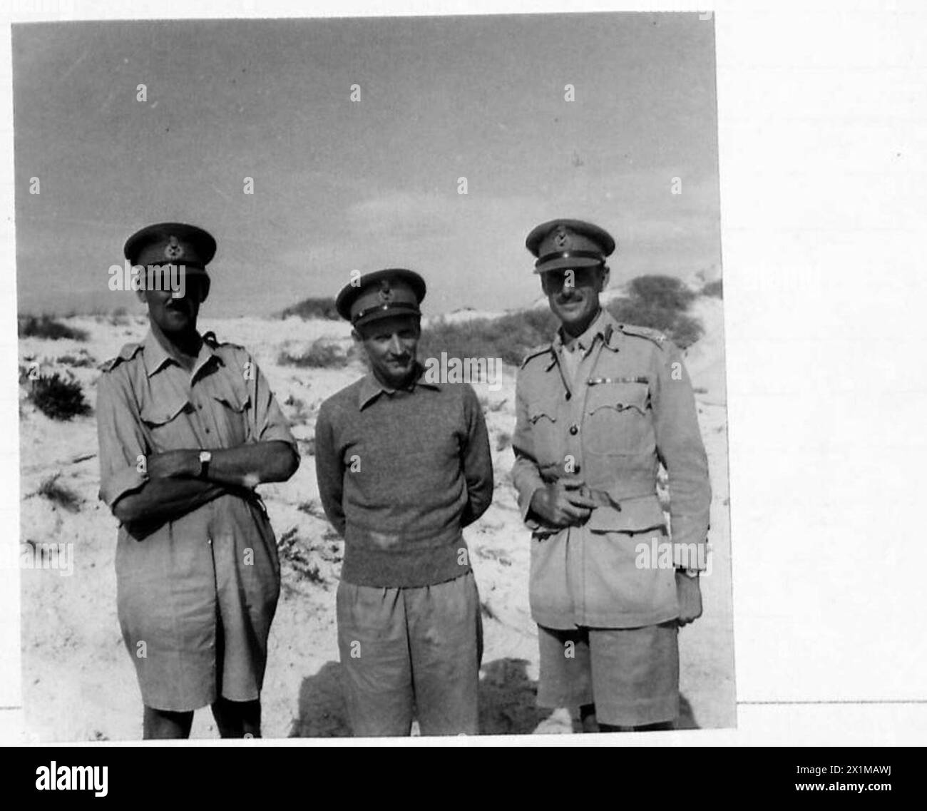 An Army Commander is pictured with his divisional commanders ...