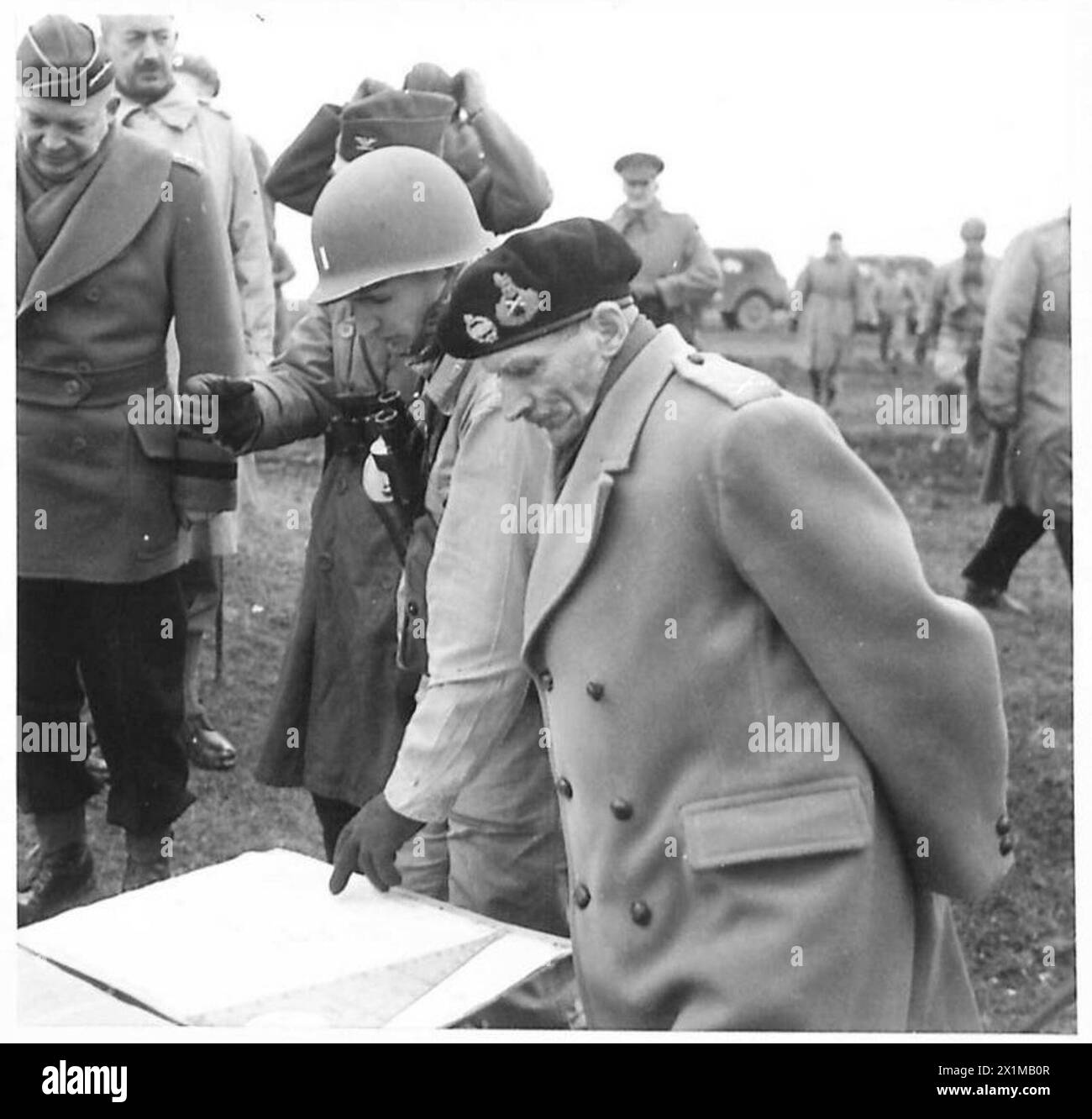 General looking at map Cut Out Stock Images & Pictures - Alamy