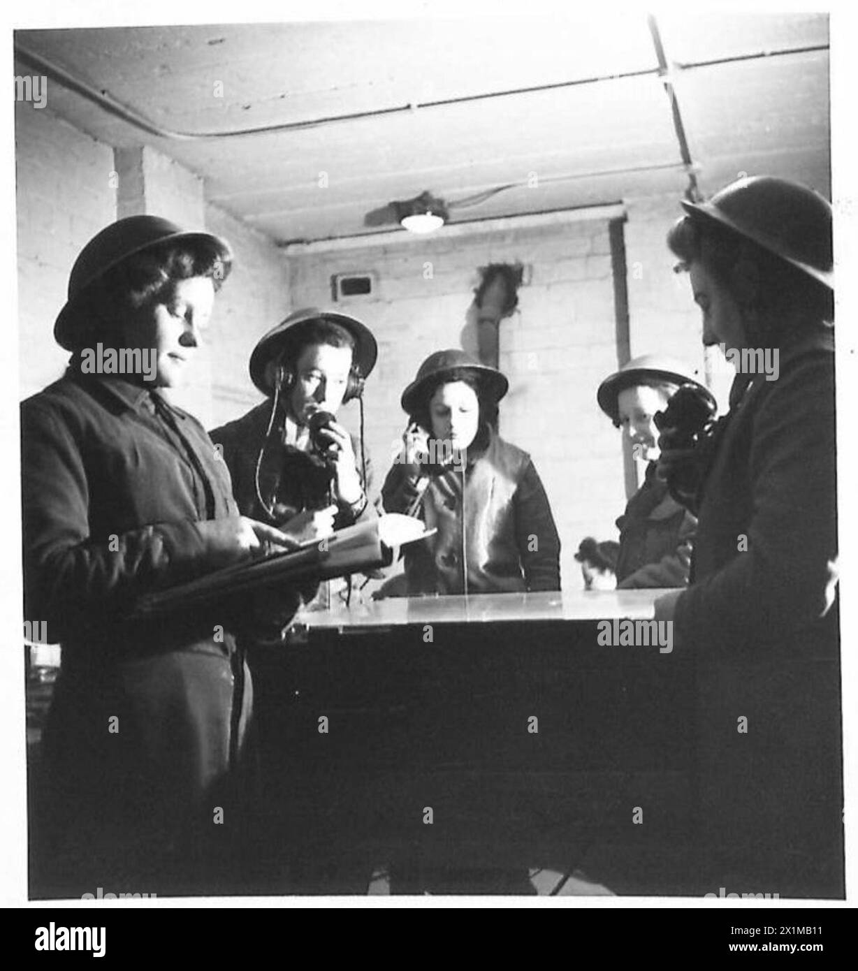 THE ACK-ACK GIRLS - The Plotting Room. Command Post. The aircraft has ...