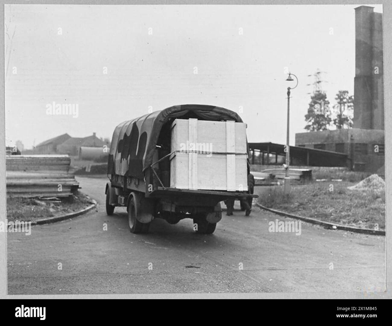 AN R.A.F. MAINTENANCE UNIT - (10164) Picture (issued 1943) shows - The ...