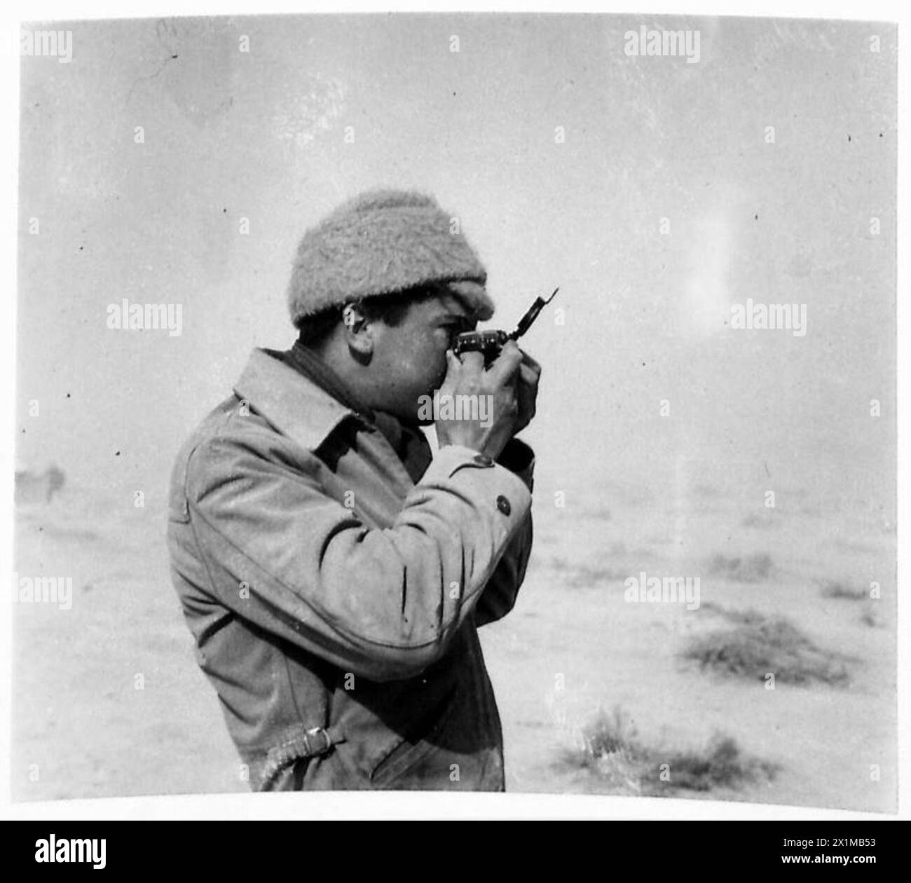 Taking a compass bearing Black and White Stock Photos & Images - Alamy