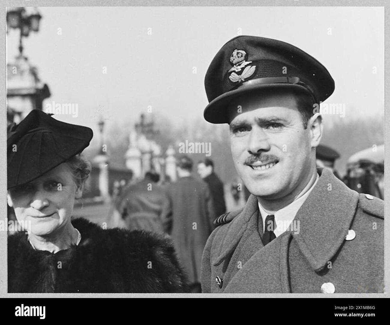 Flight Lieutenant J.E.M. Williams of Leeds, formerly an air gunner ...