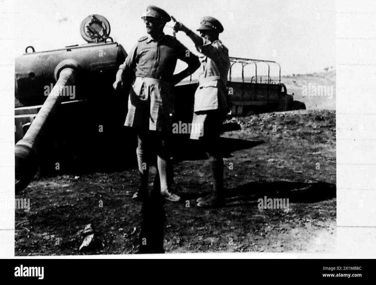 The Commander-in-Chief inspects a Panther turret and discusses the ...