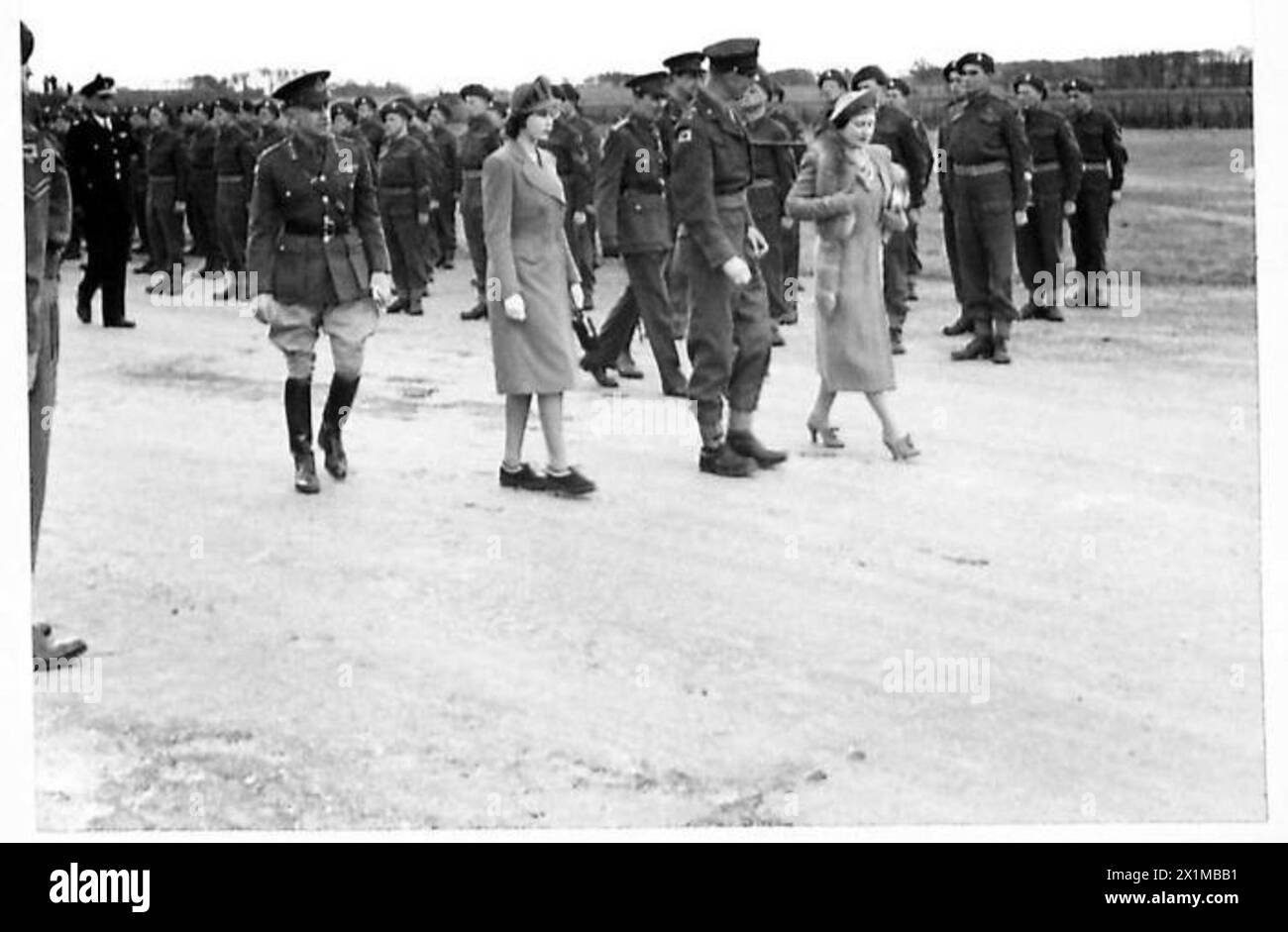 HIS MAJESTY THE KING WITH HIS ARMY - The Queen and Princess Elizabeth ...