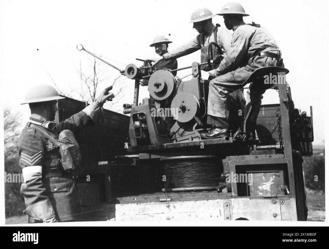ROYAL CORPS OF SIGNALS - A mechanical cable layer , British Army Stock ...