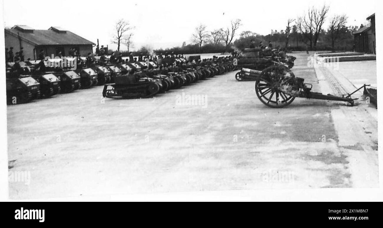 THE ROYAL TANK CORPS - Medium and light tanks on the Parade Ground at ...